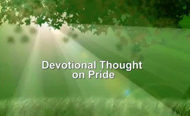 Devotional Thought on Pride - NetHugs.com